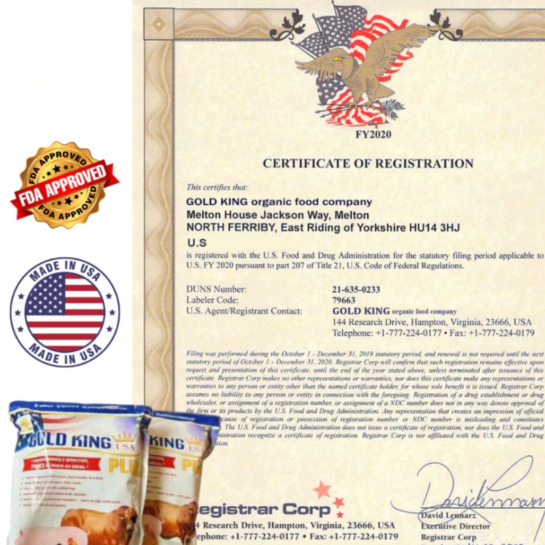 Gold King USA For Pigs, Premium Feed Additive for Fast Growth, Safely ...