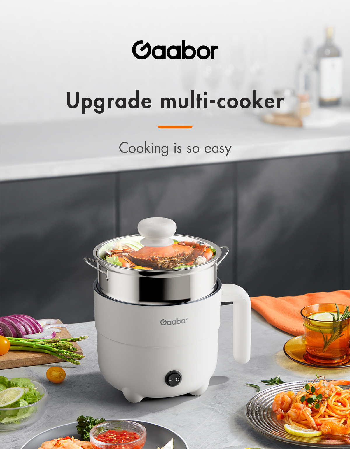 【New Arrival】Gaabor Mini Rice Cooker 600W Multi-function uses with Food ...