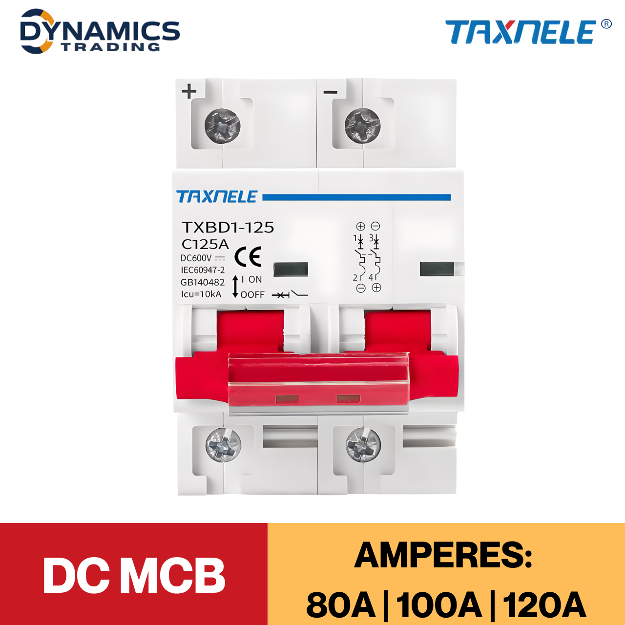 TAXNELE AC | DC MCB Miniature Circuit Breaker 2P 80A-125A – High ...