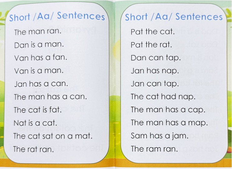 CVC BOOK 2 Beginning Reading Booklet for 3-7 yrs A5 Size 60 Pages with ...