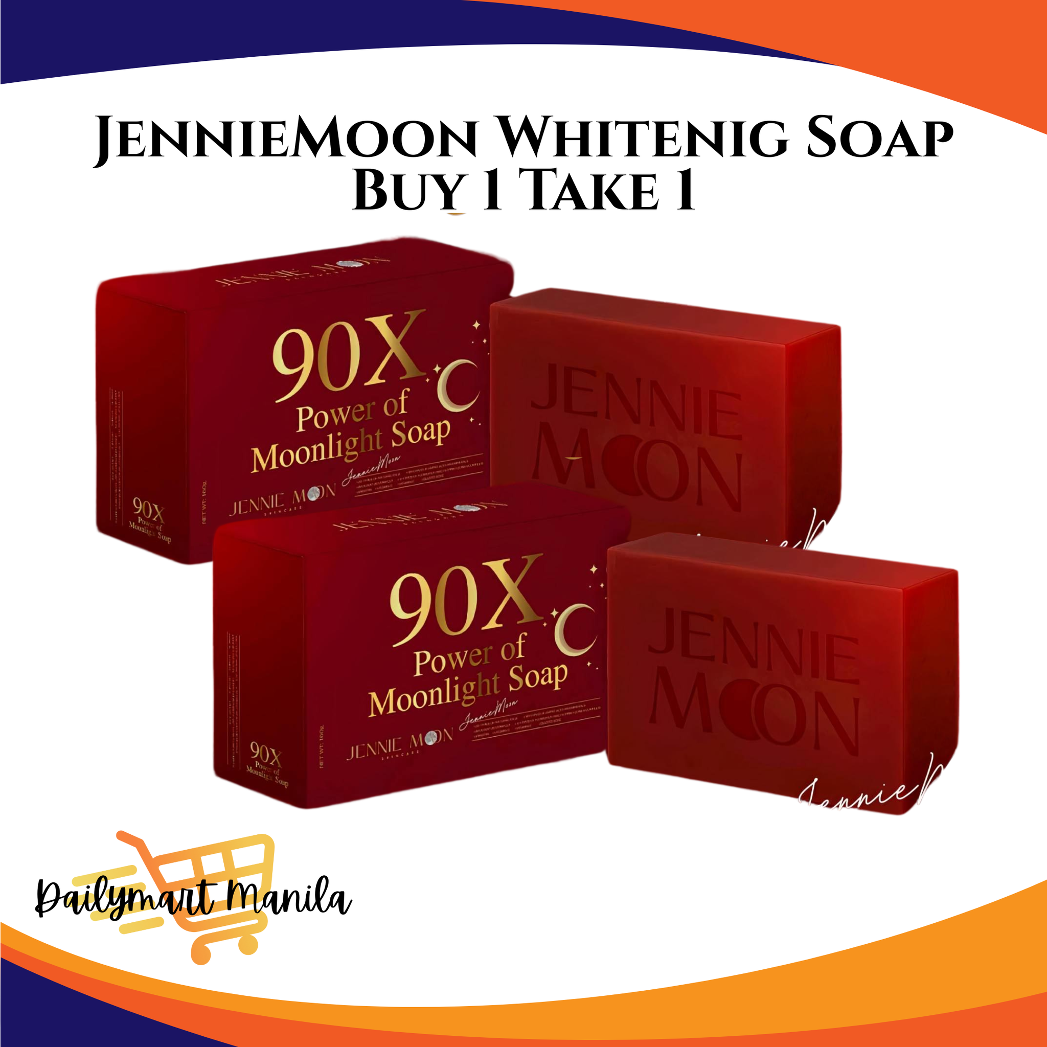 JennieMoon 90x Power of Moonlight Soap Whitening Soap | Shopee Philippines