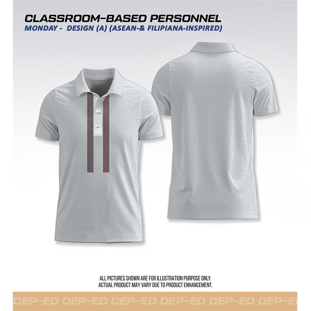 2025-2026 Deped Men's Teacher Uniform 3-4 Teacher POLO Shirt Classroom ...