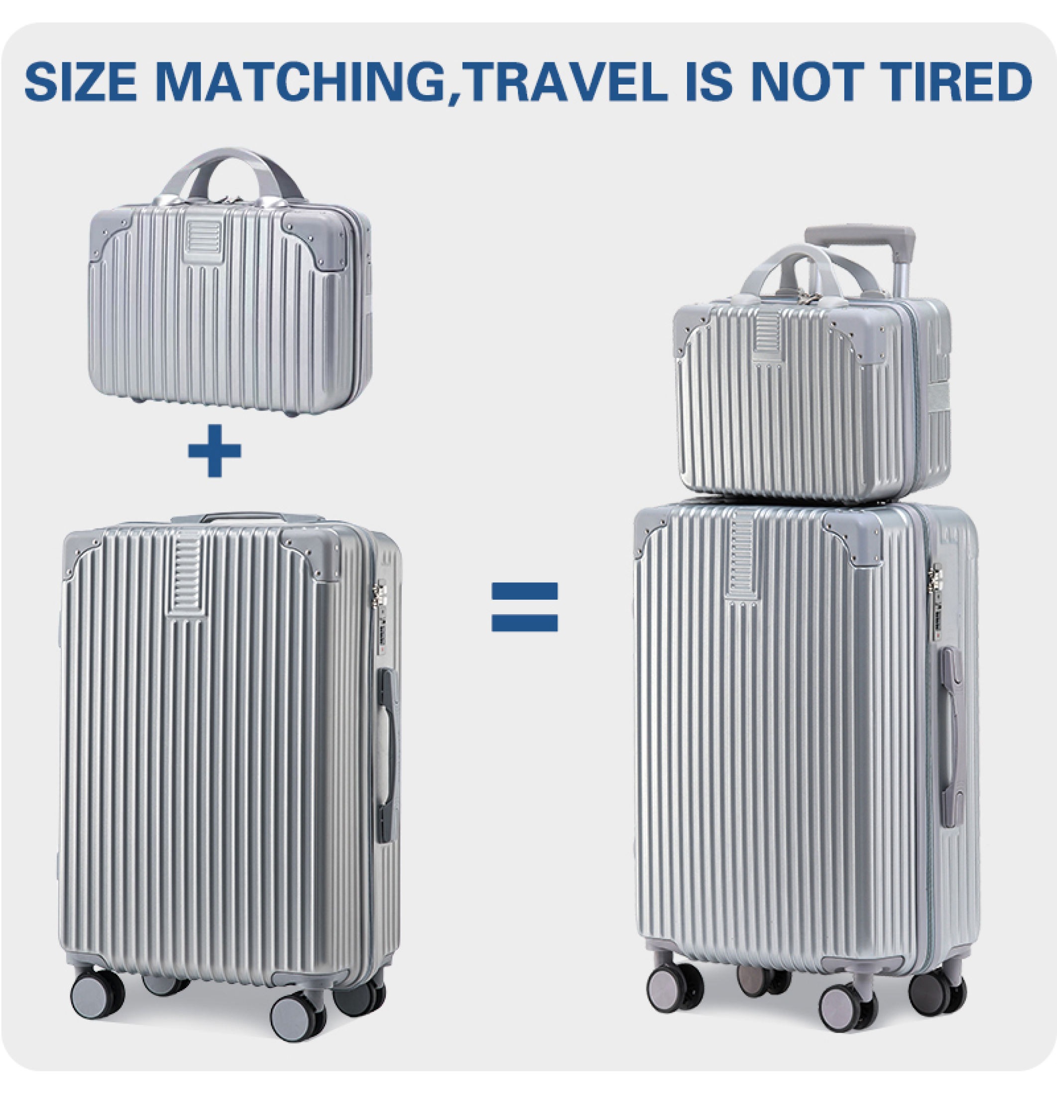 JZR Travel Promotional Luggage 18/20/22/24/26/28 inch Fiber Suitcase ...