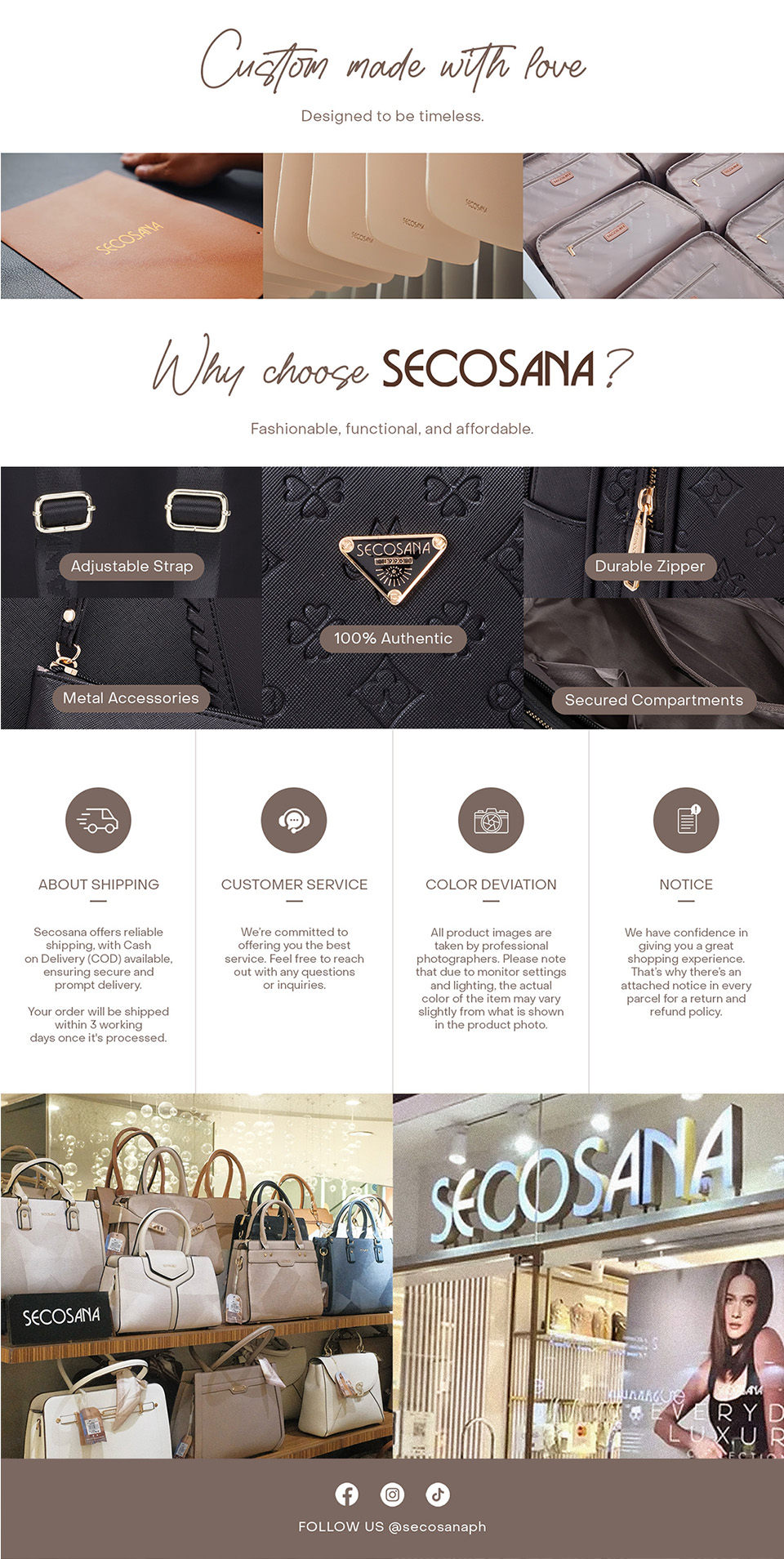 SECOSANA® Gerika Minimalist Casual Shoulder Bag | Shopee Philippines