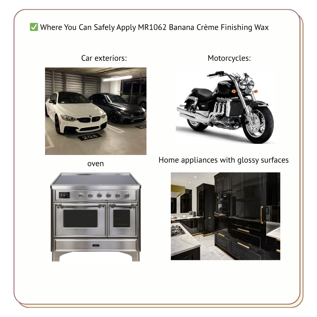 COS Banana Creme Wax Polish for Car Care Effective in Removing Water ...