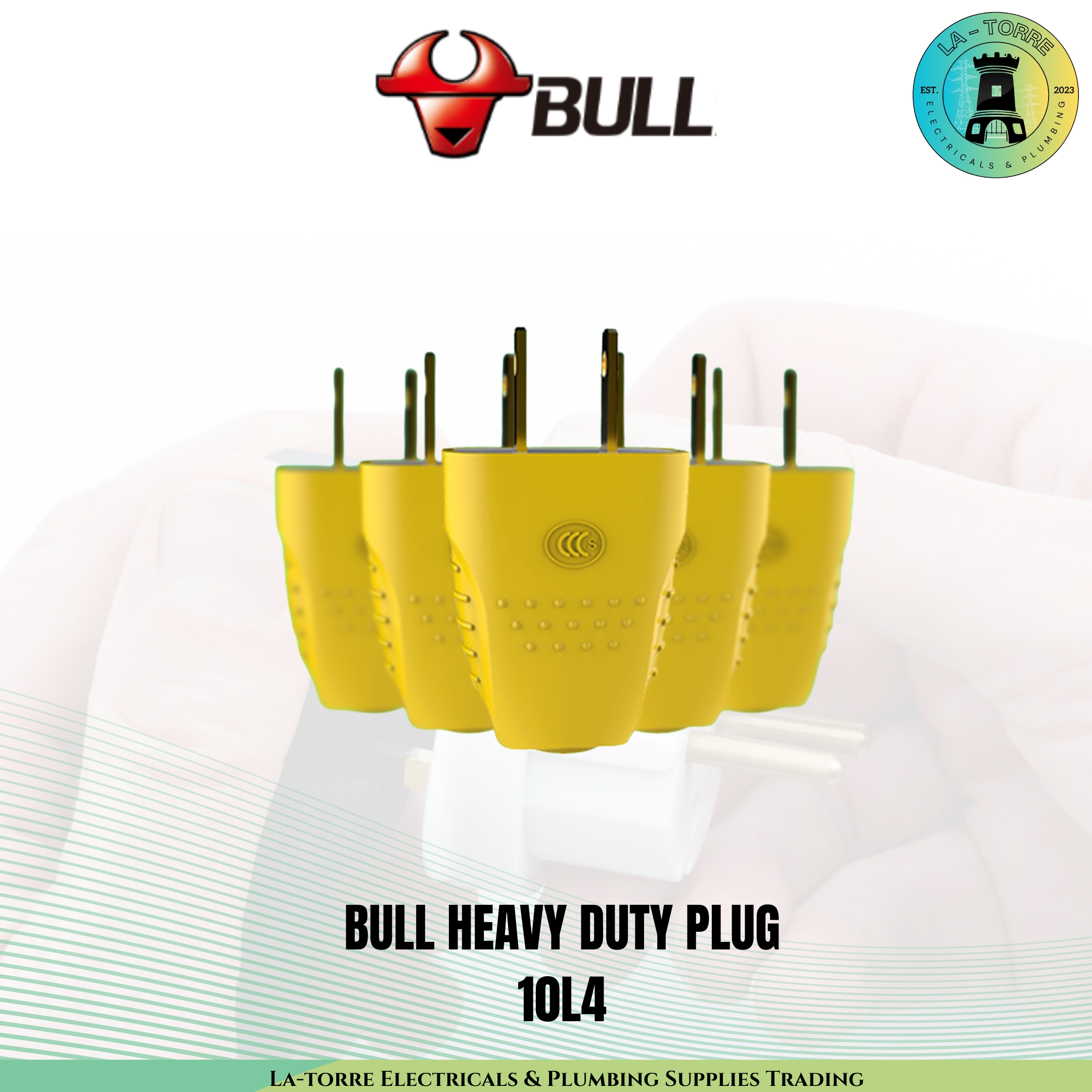 BULL Heavy Duty Unbreakable Plug (GNT-10L4) 15A - 250V | Shopee Philippines