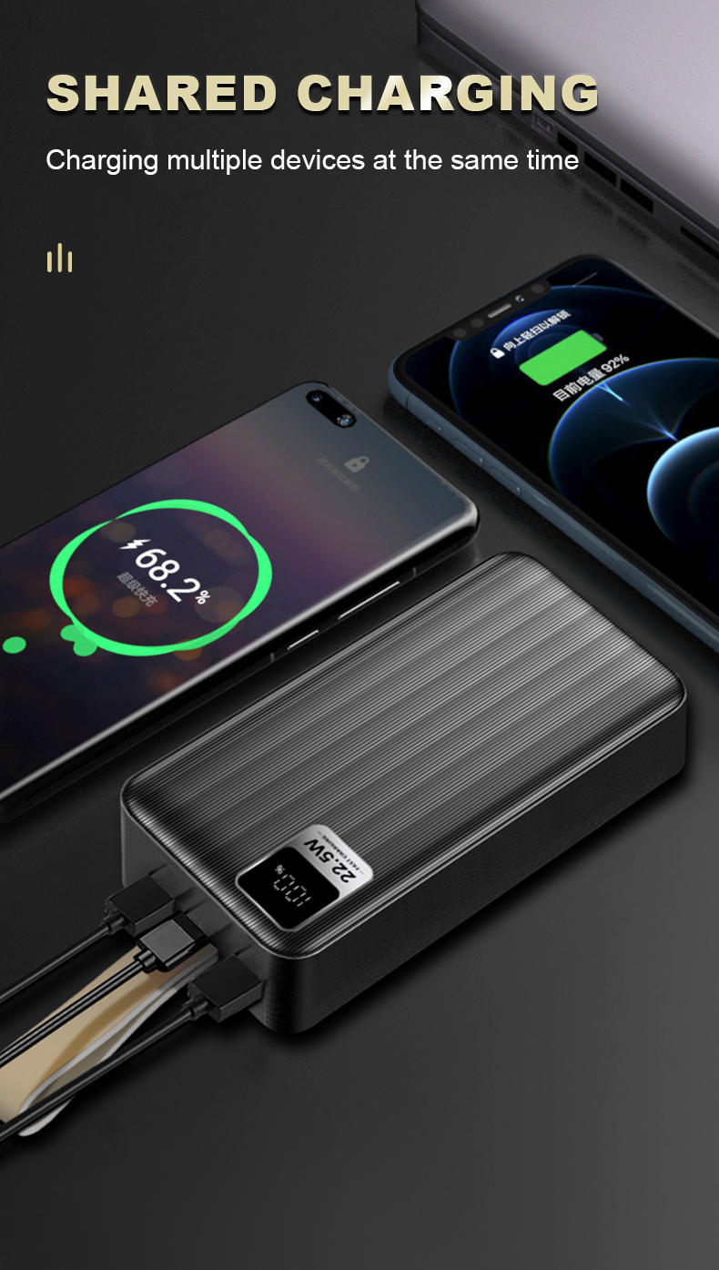 PowerBank Digital Display 150000mah Dual Input and Output Port Type C ...