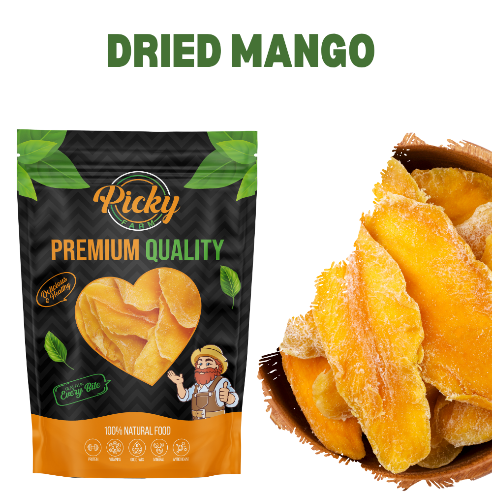 Premium Dried Mango | 100% Natural, Soft & Chewy | Sweet & Juicy ...