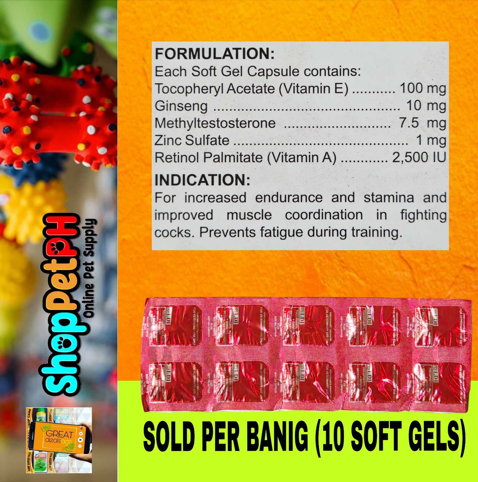 RED GEL FORTE PLUS (1 BANIG OR 10 SOFT GEL CAPSULES) LDI | Shopee ...