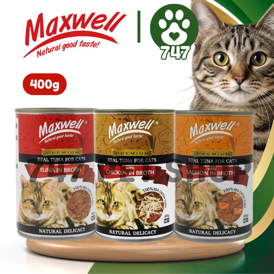 400g Maxwell Broth Real Tuna For Cat Cats Wet Food Can All Stages Adult ...