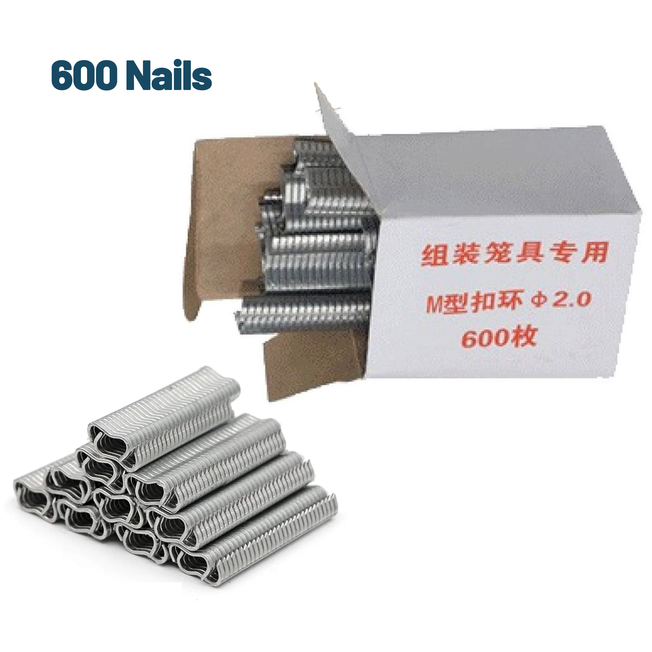 600pcs M Clips + Hog Ring Plier Set Wire Fencing, Chicken Mesh, Poultry ...