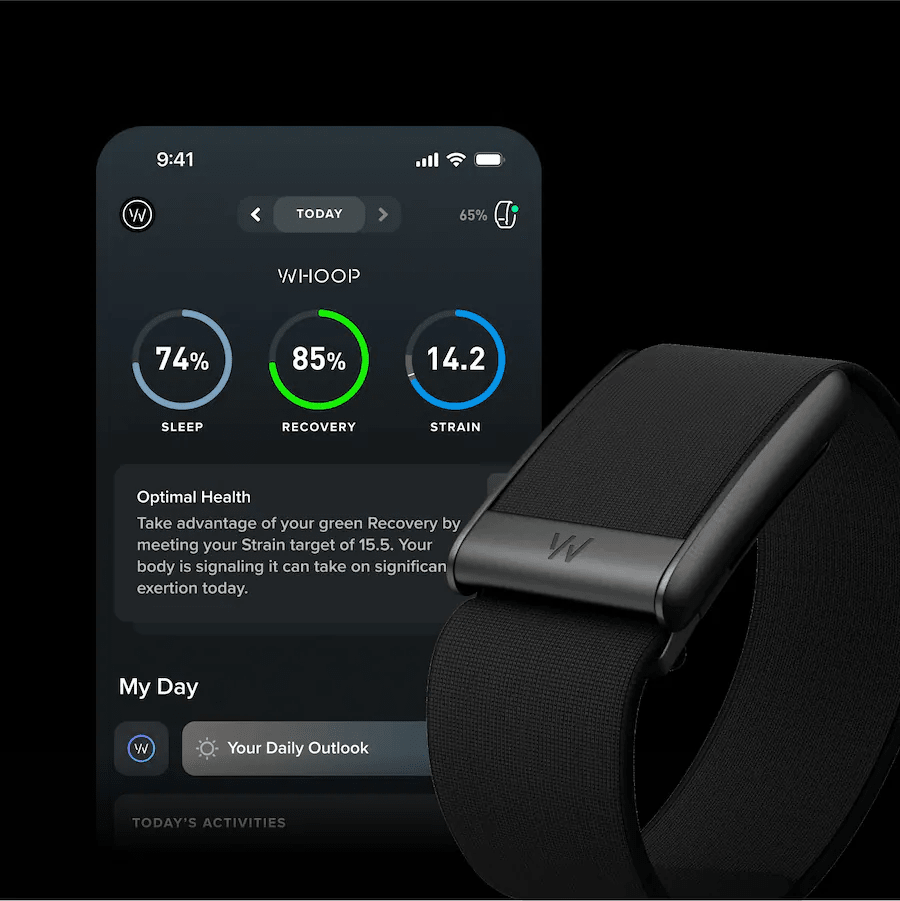 WHOOP 5.0 One Health and Fitness Tracker with 12 Months Membership Jet ...