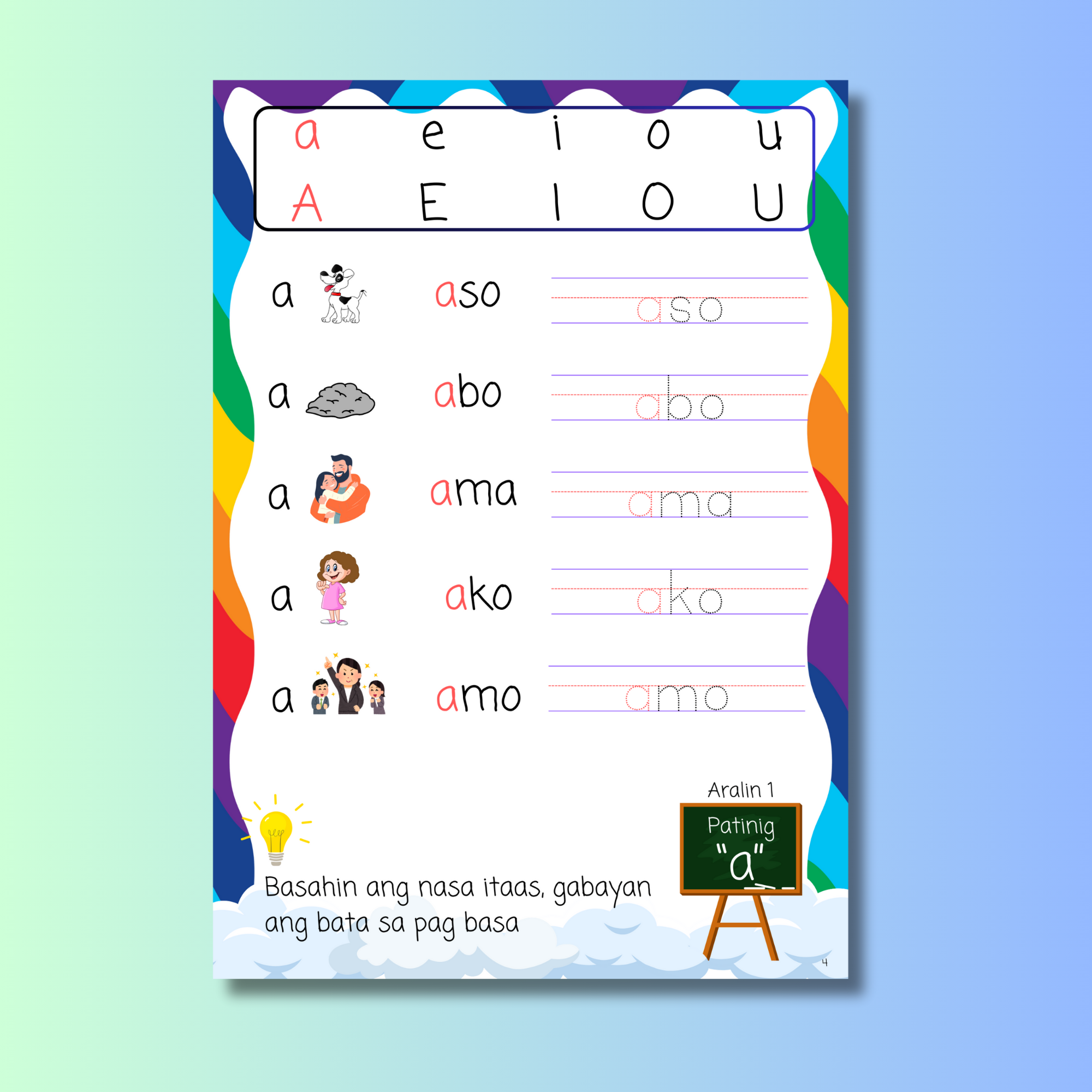 Panimulang Pagbasa sa Tagalog Reading for Beginners workbook for ...