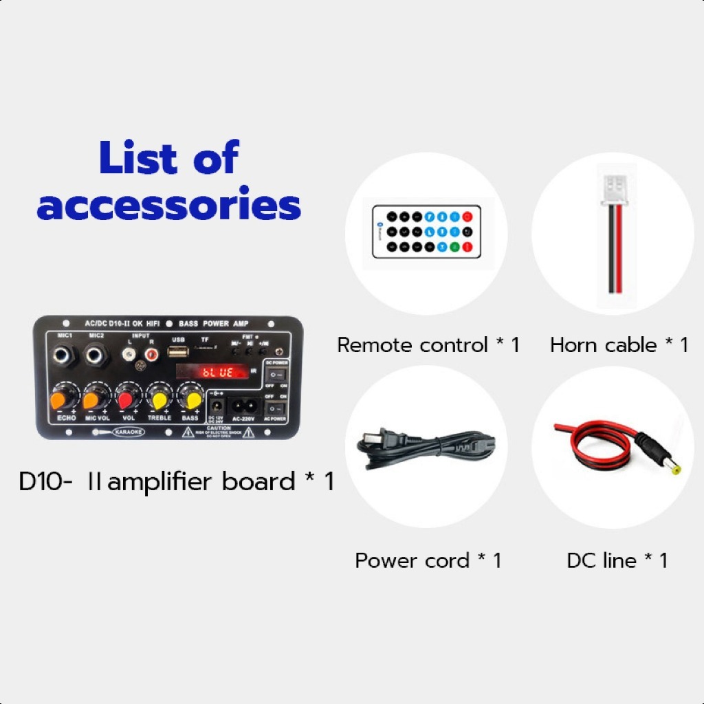 【COD】D30-II D10 amplifier 12V24V high power amplifier with bluetooth ...