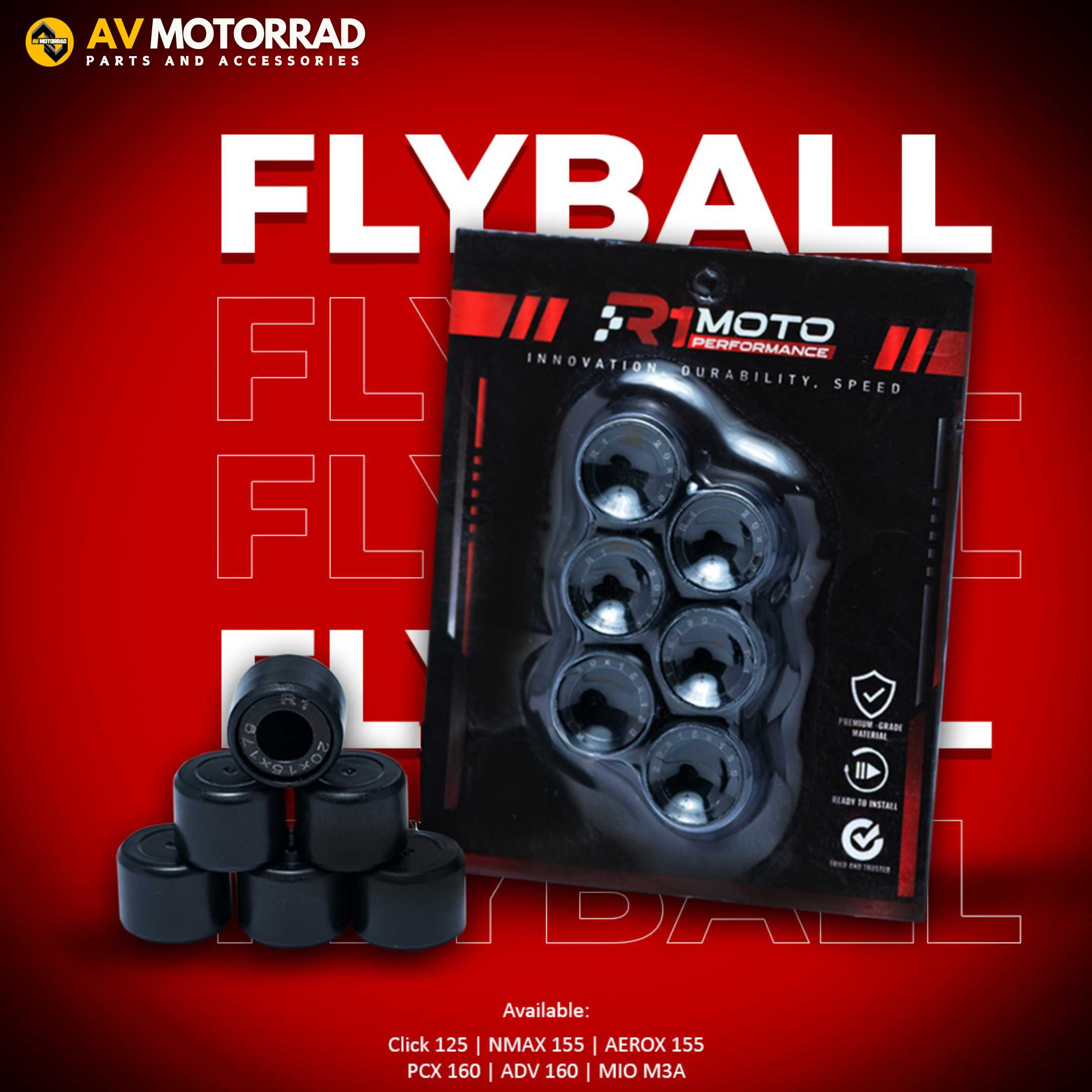 R1 MOTO ROLLER BALL / FLYBALL HONDA/YAMAHA | Shopee Philippines