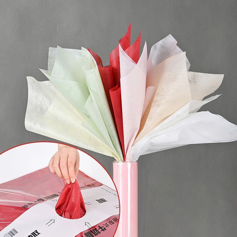 40PCS Tissue Paper Wrapped Flower Paper Flower Package Apple Gift ...