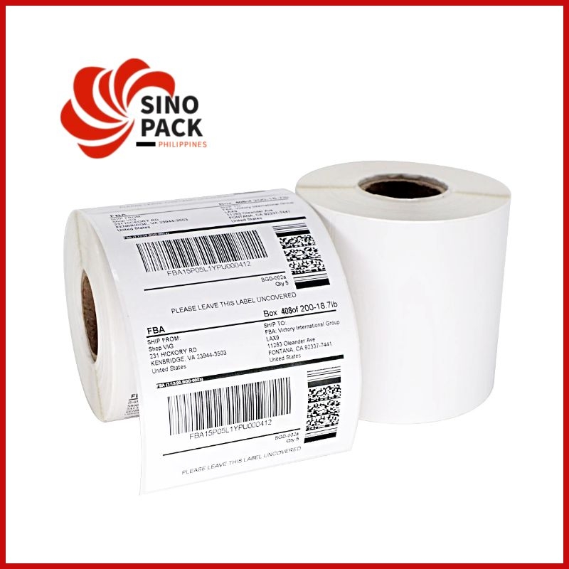 SINOPACK WAYBILL STICKER ROLL 500 PCS/STACK 100mmx150mm A6 SIZE FOR THERMAL PRINTER | Shopee ...