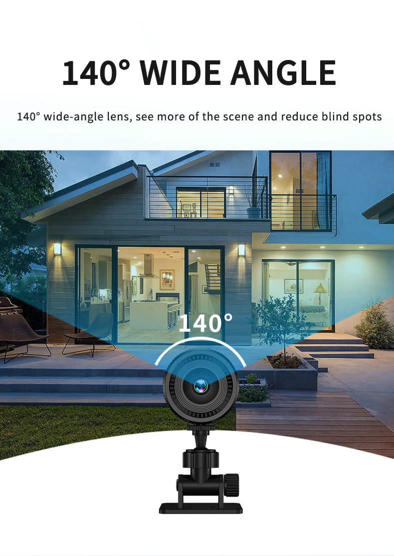 MINI CCTV Camera built-in battery Equipped with mobile detection and ...