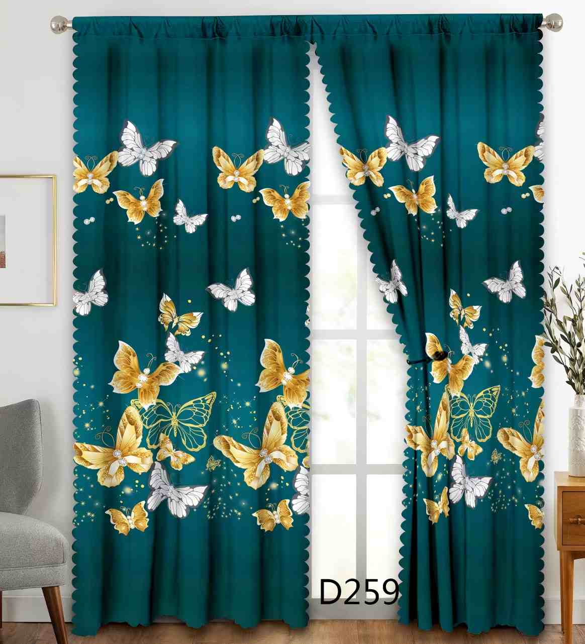 Curtain 10pcs For Living Room 85*185cm Curtains Set Home Kurtina ...