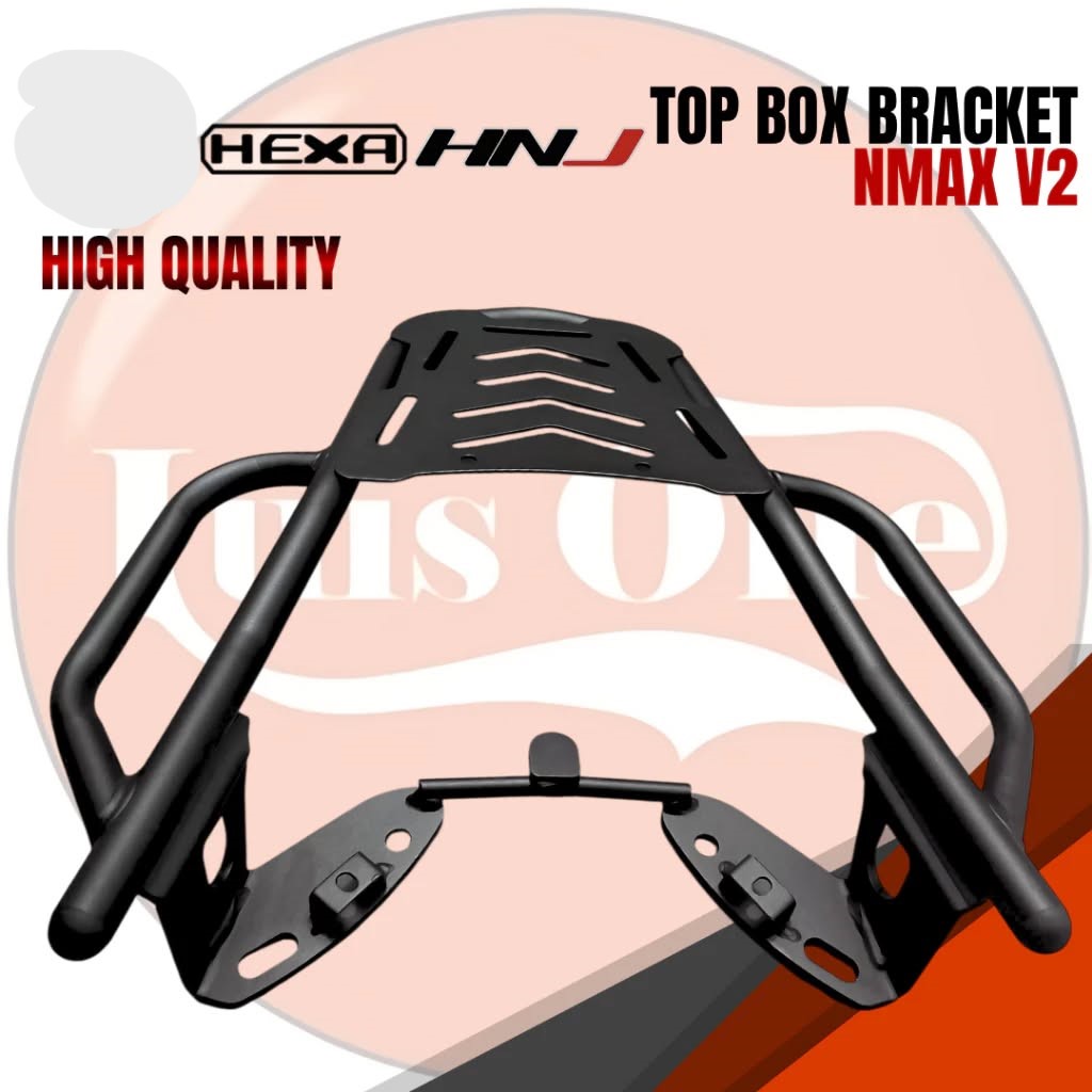 HNJ Heavy Duty Top Box Bracket for Yamaha NMAX V2 – Flat Base Mount ...