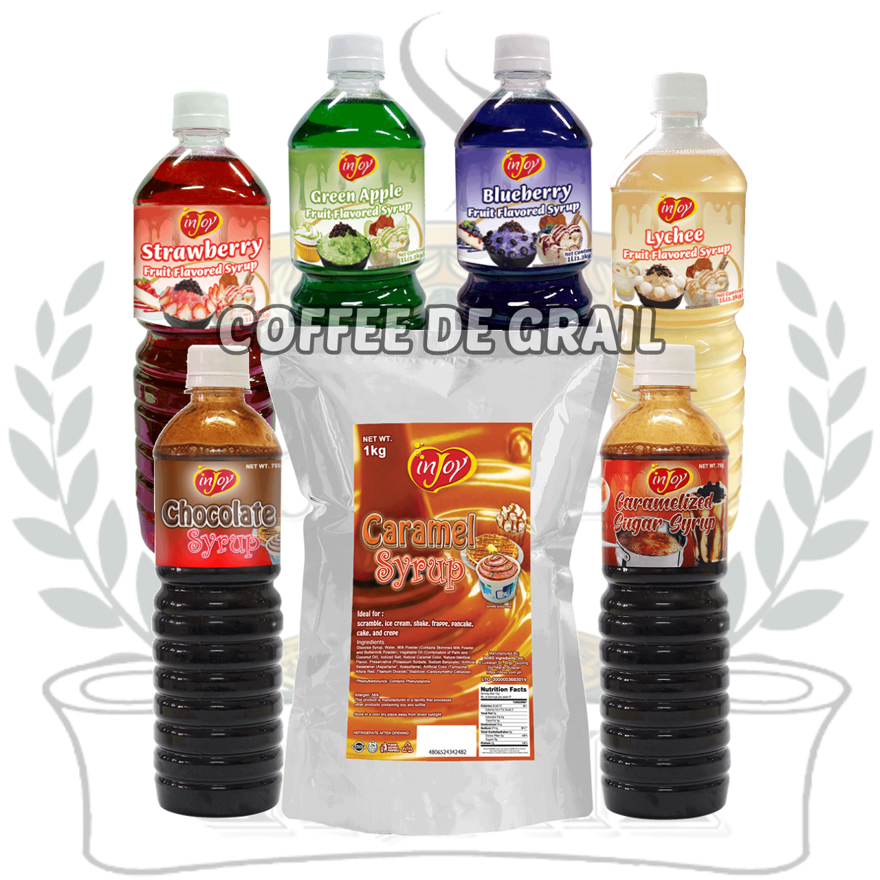 Injoy Fruit Flavor Syrup 1L (1kg) | Caramel | Chocolate | Caramelized ...
