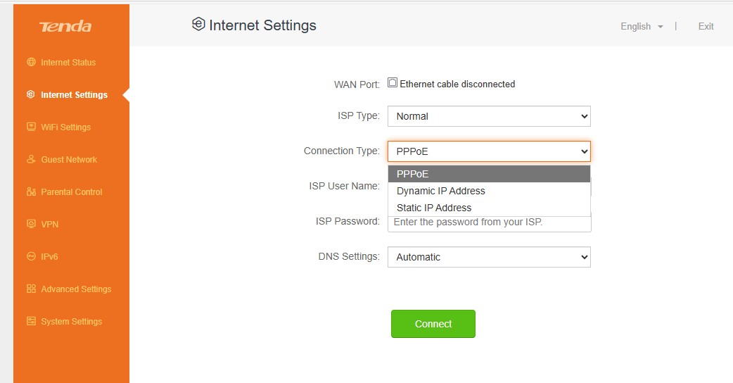 Used Tenda AX1803 1800M Wireless Router WIFI6 2.4G&5G Dual Band ...