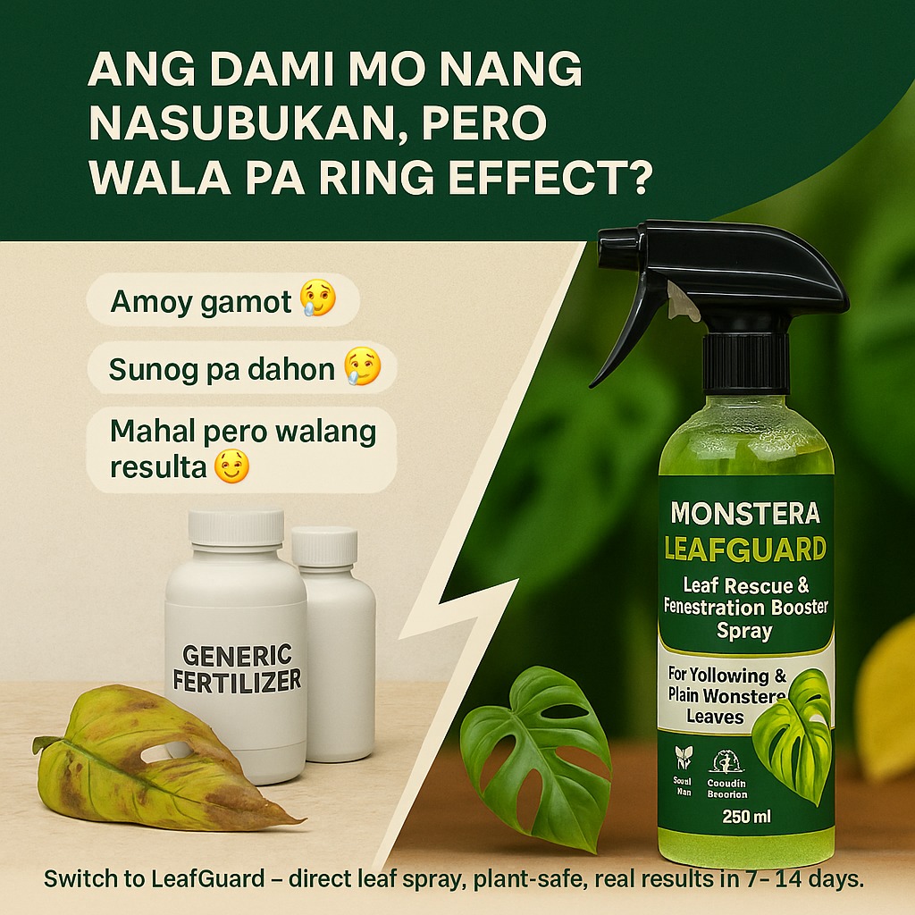 Monstera LeafGuard Spray Rescue Yellow Leaves Add Shine & Boost ...