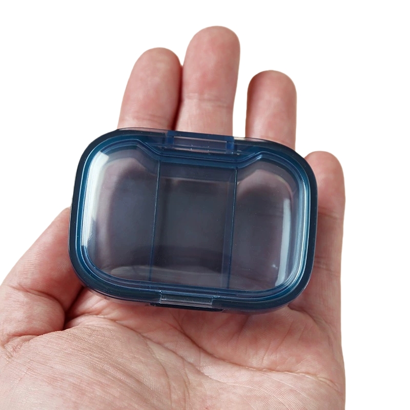 Mini Pill Storage Box - Ultra-Compact, 3-Grid, Dustproof Weekly ...