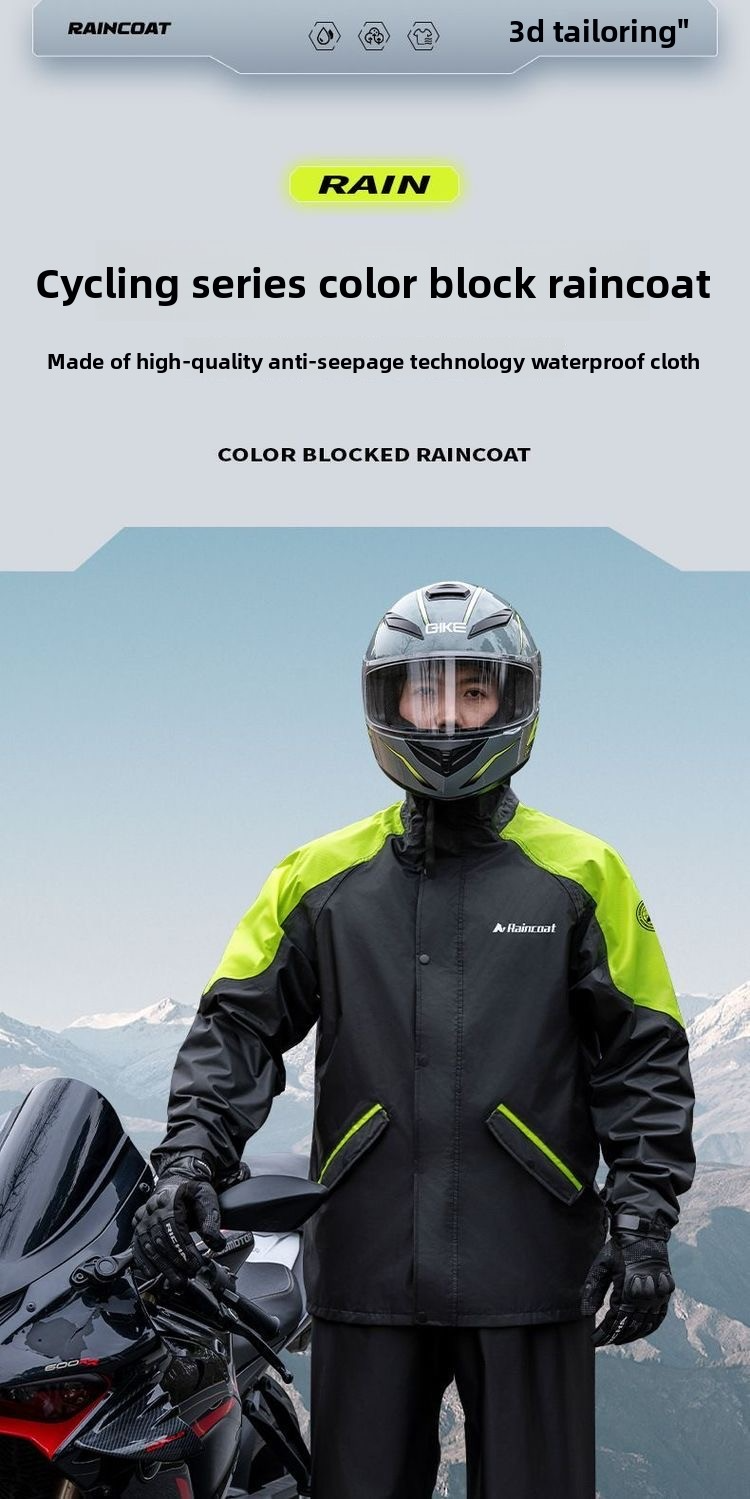 Raincoat For Motorcycle Men Heavy Duty Rain Coat For Women Waterproof Jacket Anti-Rainstorm ...