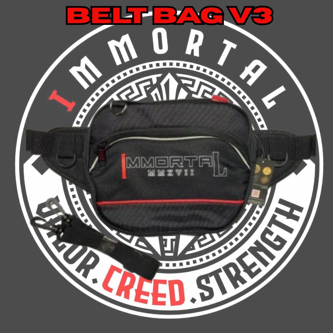 IMMortal Motobag Belt Bag Black Motorcycle Waist Bag TO GO, V1 Revamped ...
