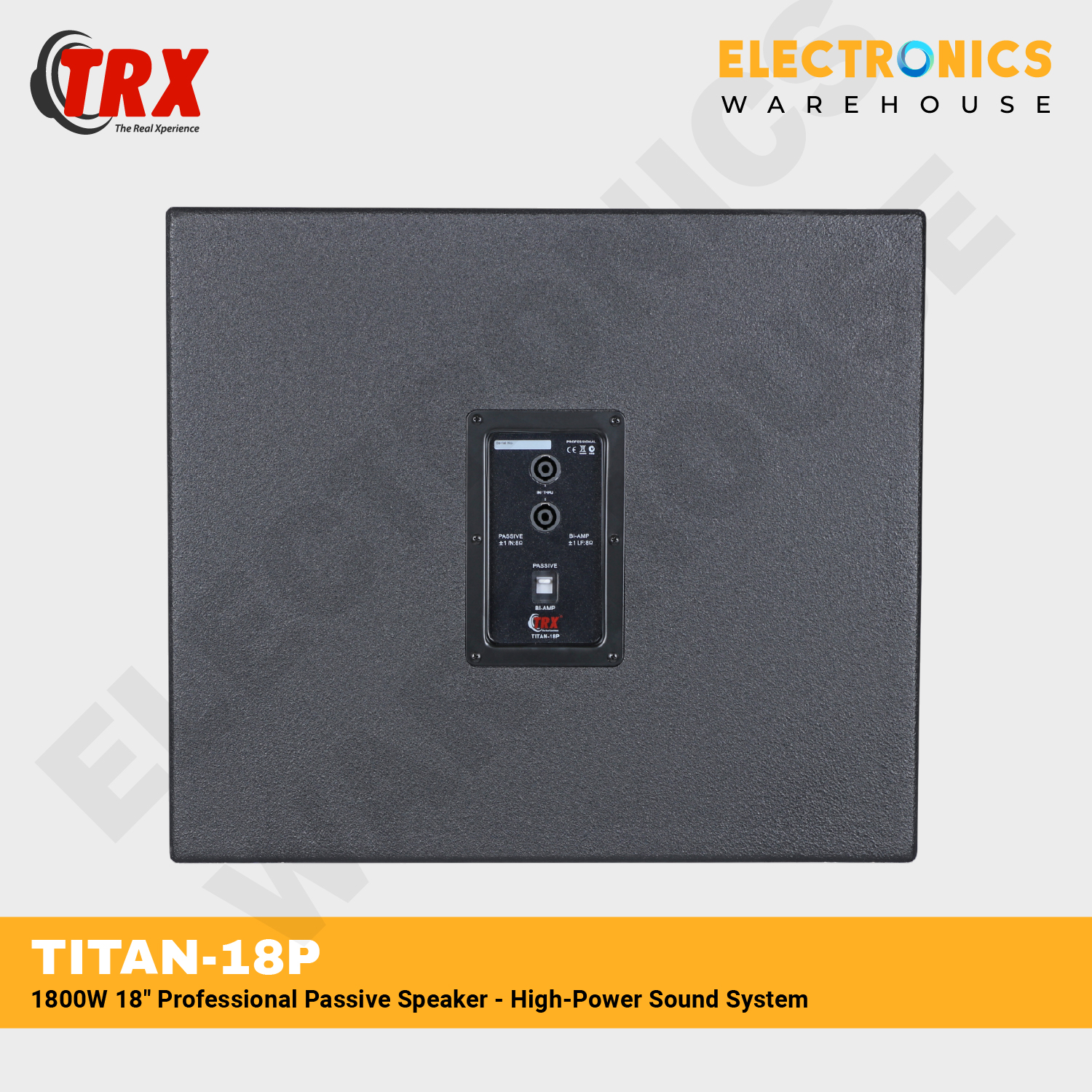TRX TITAN-18P – 1800W 18" Professional Passive Speaker - High-Power ...