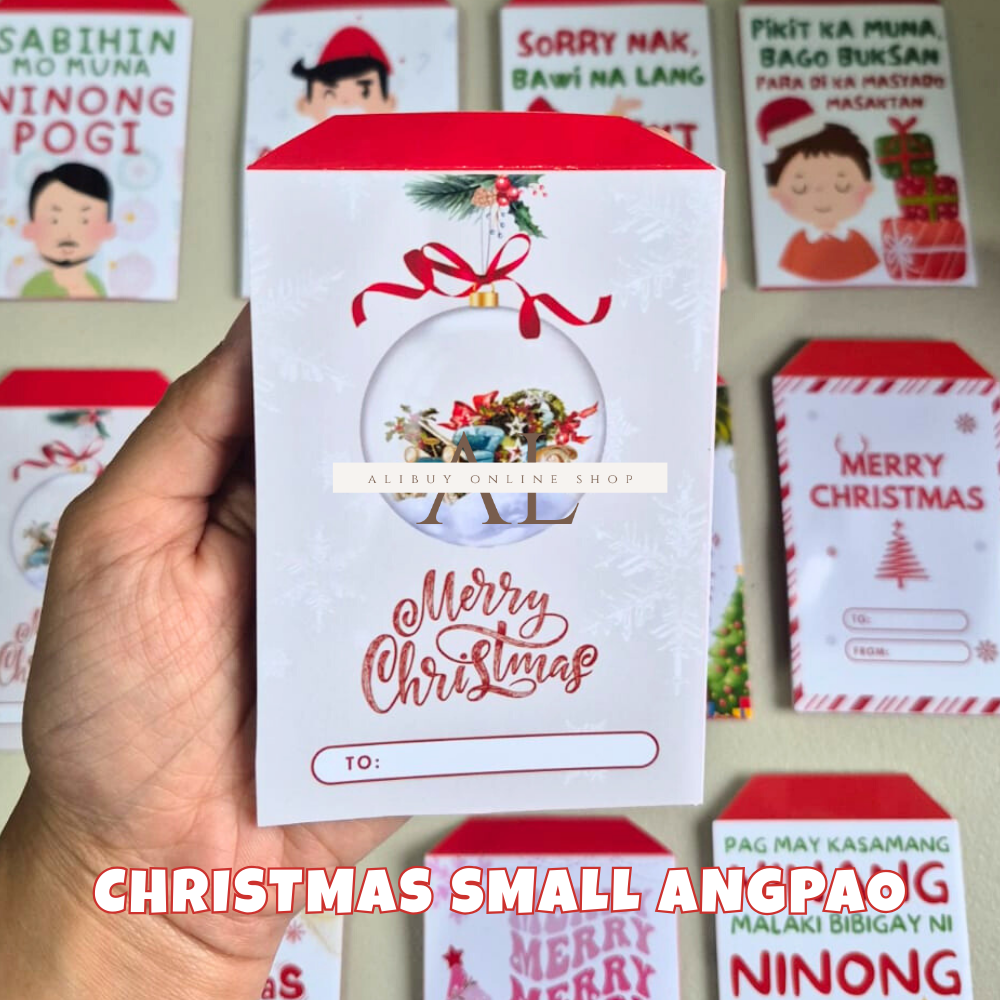 SMALL/SHORT - CHRISTMAS MONEY ENVELOPE / ANGPAO / AMPAO / PERSONALIZED ...