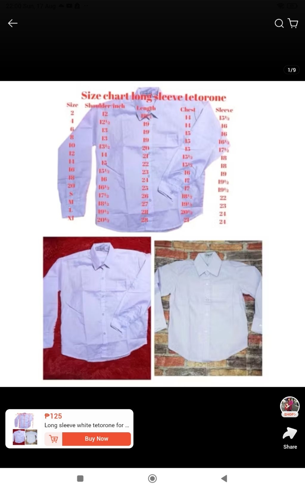 Long sleeve Tetoron for kids(Graduation,Pang-abay,Party) | Shopee ...