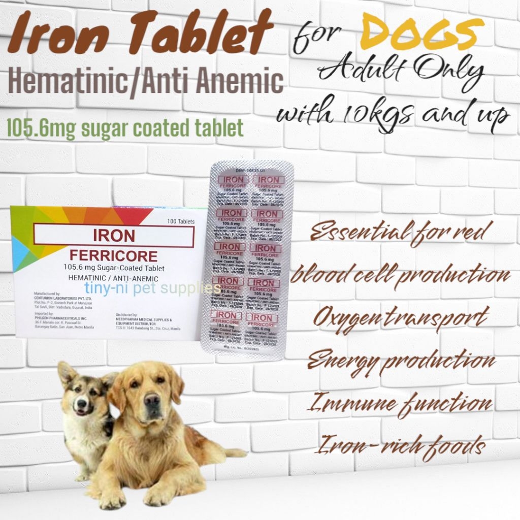 Pet Iron Tablet for Dog |SoldperTablet For Prevention & Treatment of ...