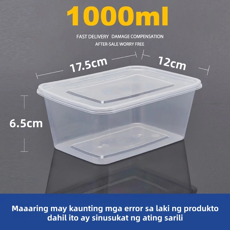 Microwavable food containers 50pcs Microwavable plastic container lunch ...