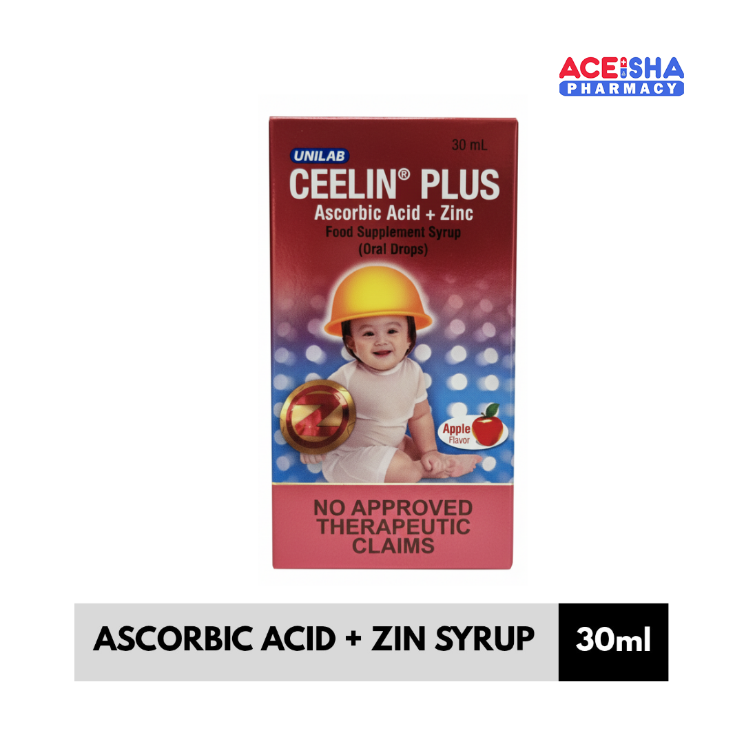 CEELIN PLUS 100mg/ml Syrup Ascorbic Acid + Zinc Vitamins Oral Drops ...