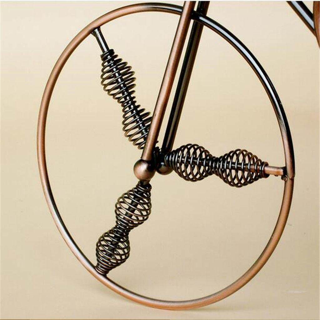 COD Wine Racks Countertop, Tricycle Statue Metal Wire Wine Bottle ...