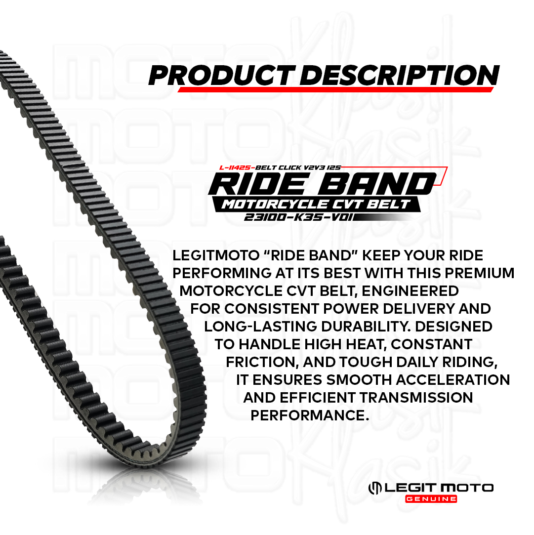 LEGITMOTO MOTORCYCLE CVT BELT / RIDE BAND FOR CLICK/PCX/ADV/BEAT/NMAX ...
