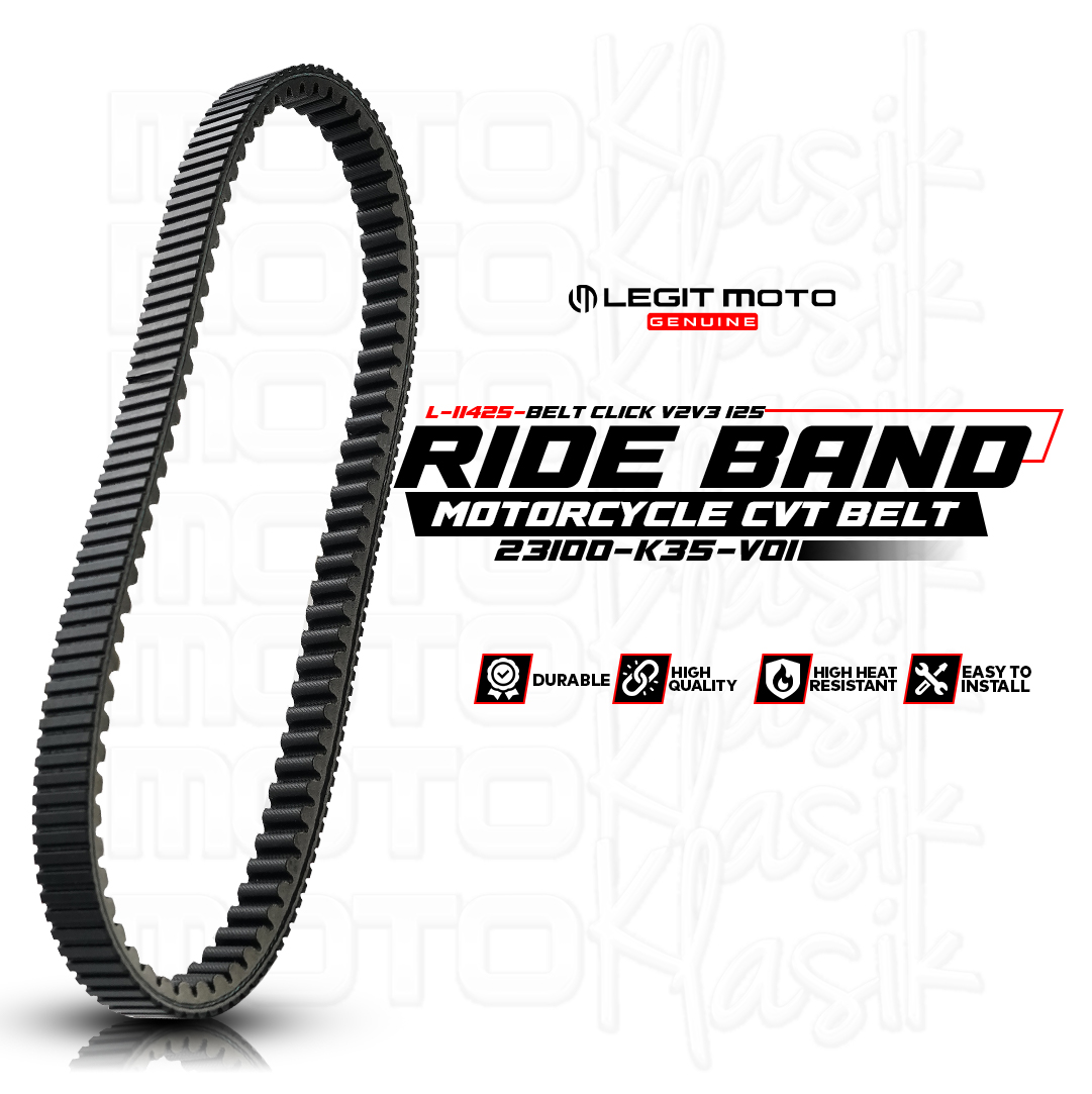 LEGITMOTO MOTORCYCLE CVT BELT / RIDE BAND FOR CLICK/PCX/ADV/BEAT/NMAX ...