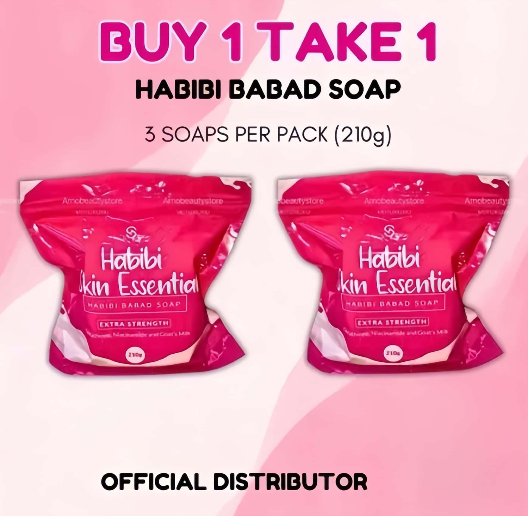 3 BARS IN 1 PACK HABIBI BABAD SOAP MILKY PEELING ORIGINAL with ...