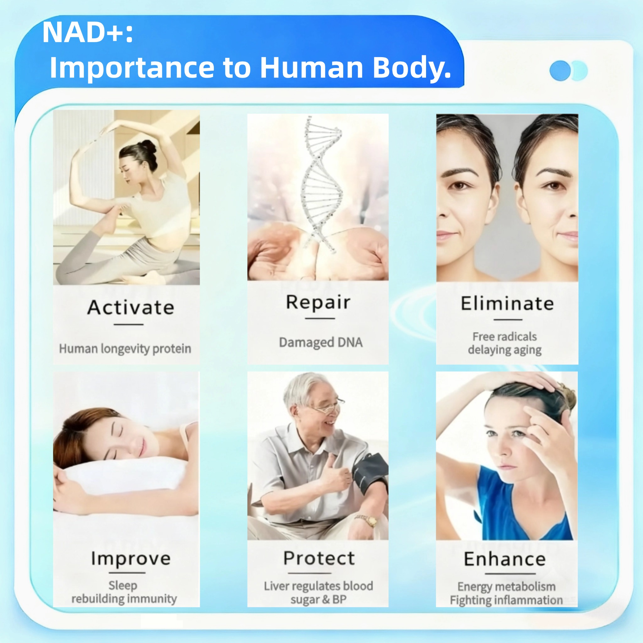 Rettatide NAD+ 500mg Supplement - Anti Aging & Energy Boost | Cell ...