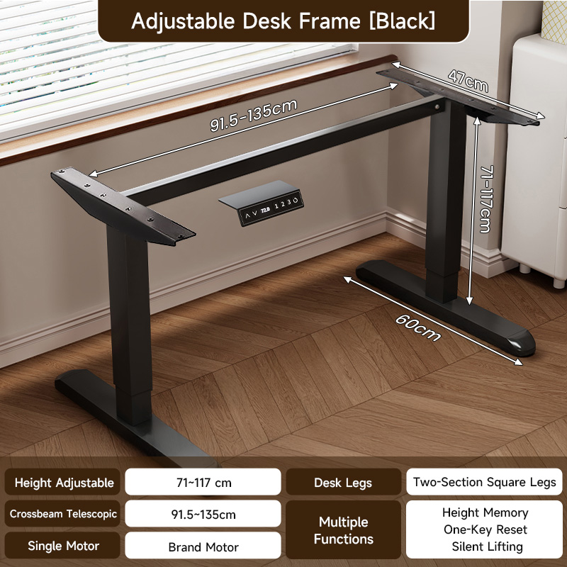 XPANSE Table Frame/Liftable Desk Leg Height & Length Adjustable Fit ...