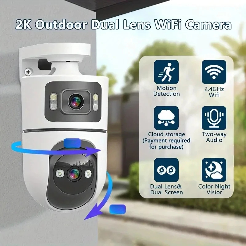 BUY 1 TAKE 1 Xiaomi 2K Dual Lens V380 Pro CCTV Camera Wireless Wifi PTZ ...