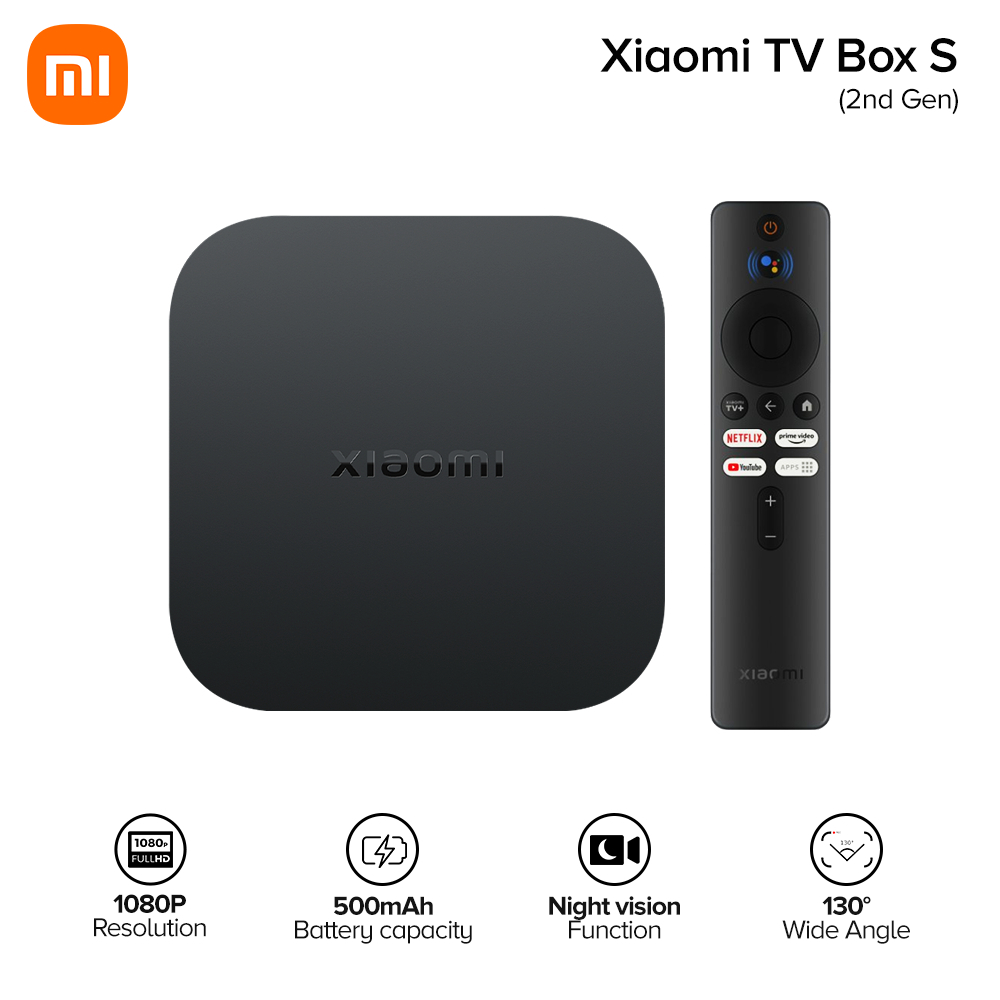 Xiaomi TV Box S 2nd Gen 4K GoogleTV Dolby Vision Ultra HD Media Player ...