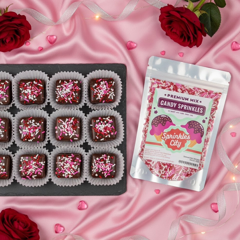 Crazy Love Vermicelli Sprinkles Mix - Edible Decor Candy Cake Sprinkle ...