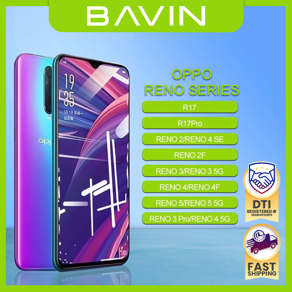 BAVIN Tempered Glass Screen Protectors Compatible for OPPO RENO Series ...