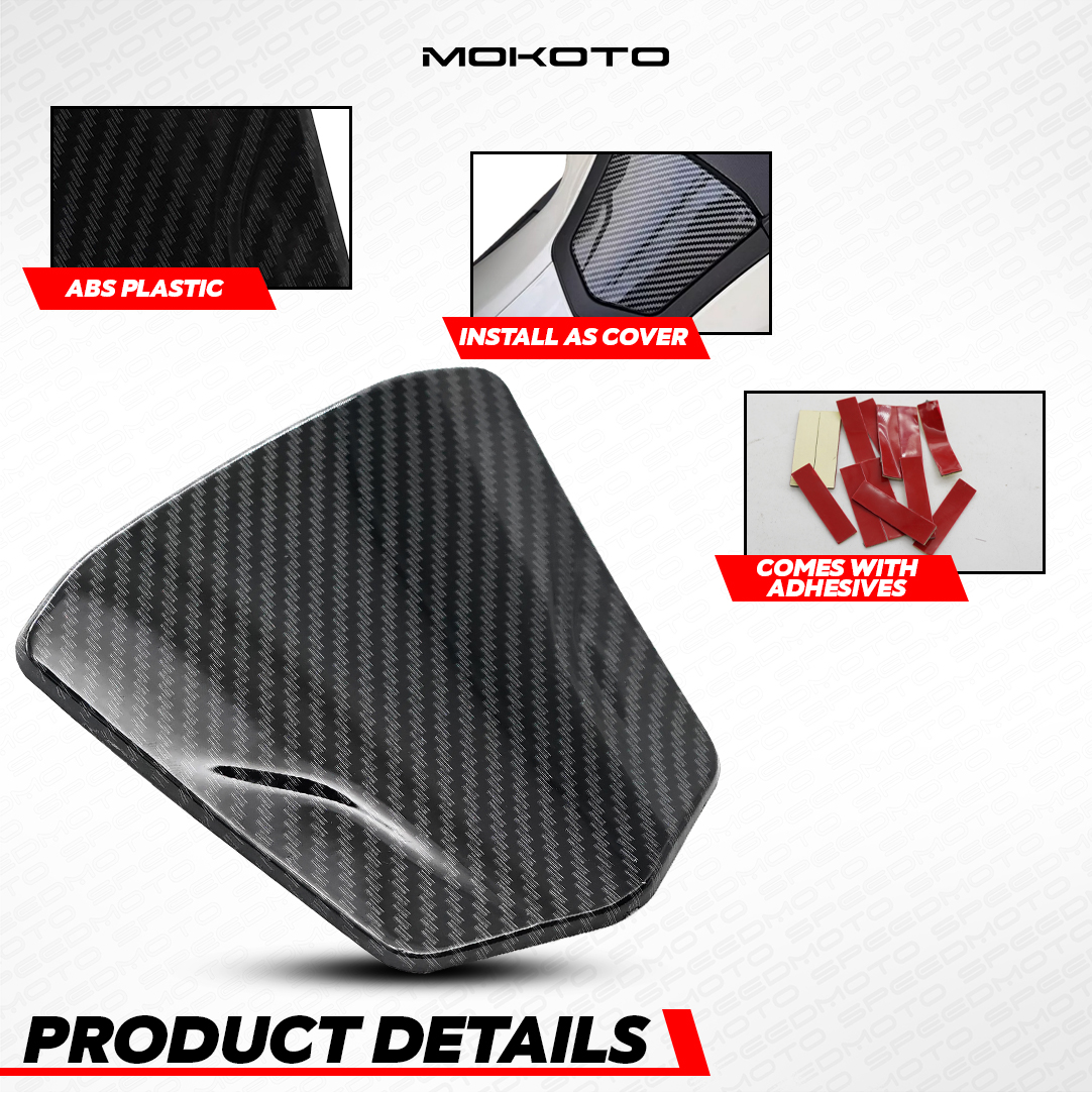 MOKOTO HONDA PCX 160 GAS TANK COVER CARBON Z-2161 TANK PAD GARNISH ...