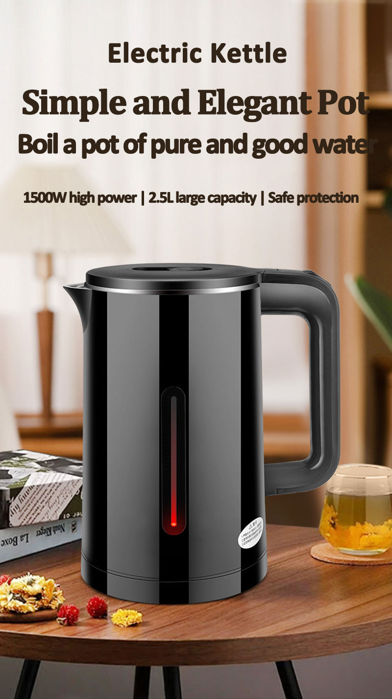 [3 Years Warranty] Electric Kettle heavy duty 2.5L Temperature display ...