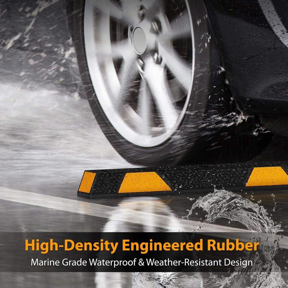 TVL Car Parking Stopper Heavy Duty Rubber Stopper Parking blocker Stop ...