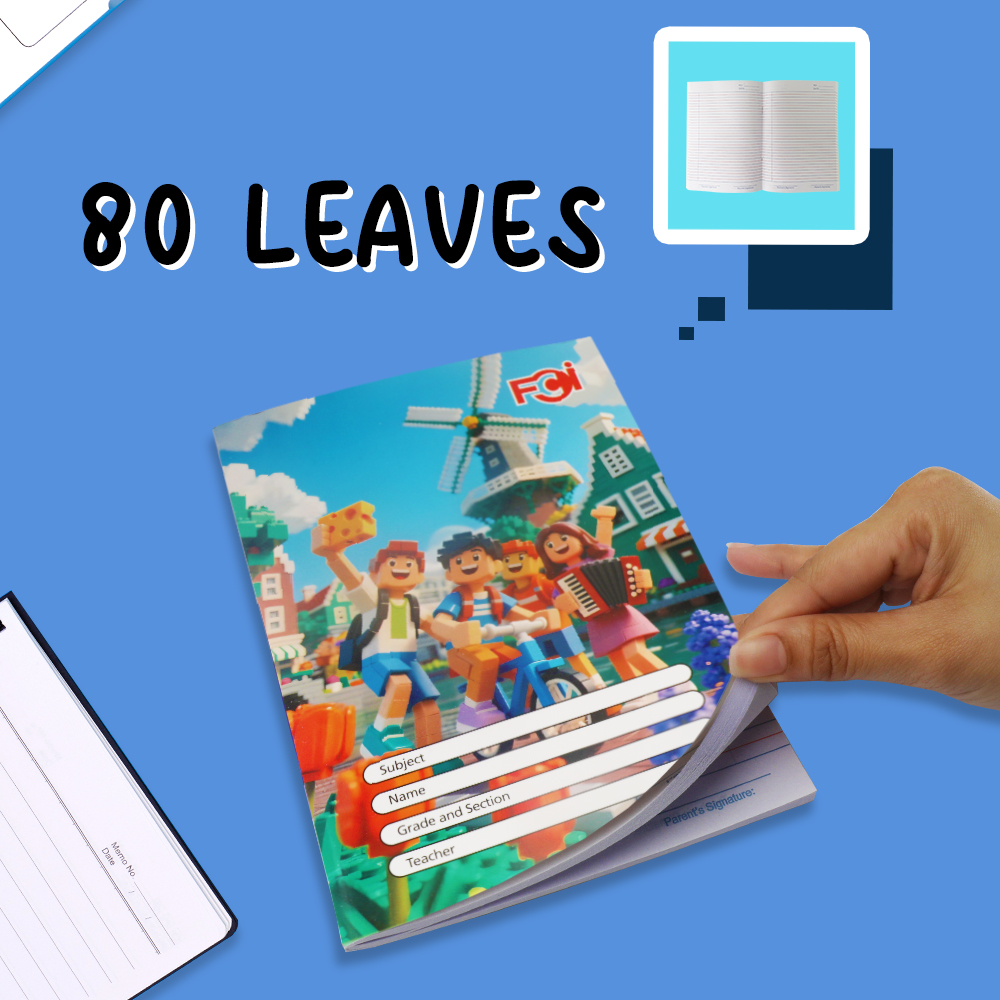 FCI Writing Notebook, New Assorted School Supplies10pcsx80s Design for ...